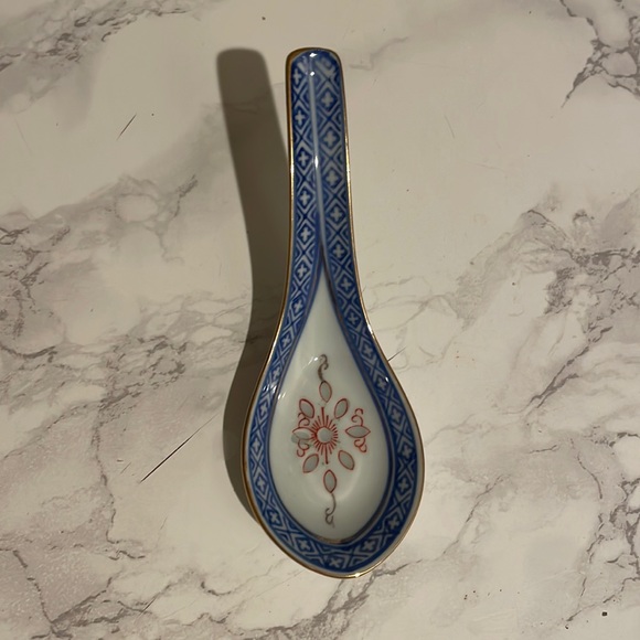 Dining | Vintage Chinese Rice Pattern Porcelain Rice Soup Blue White ...